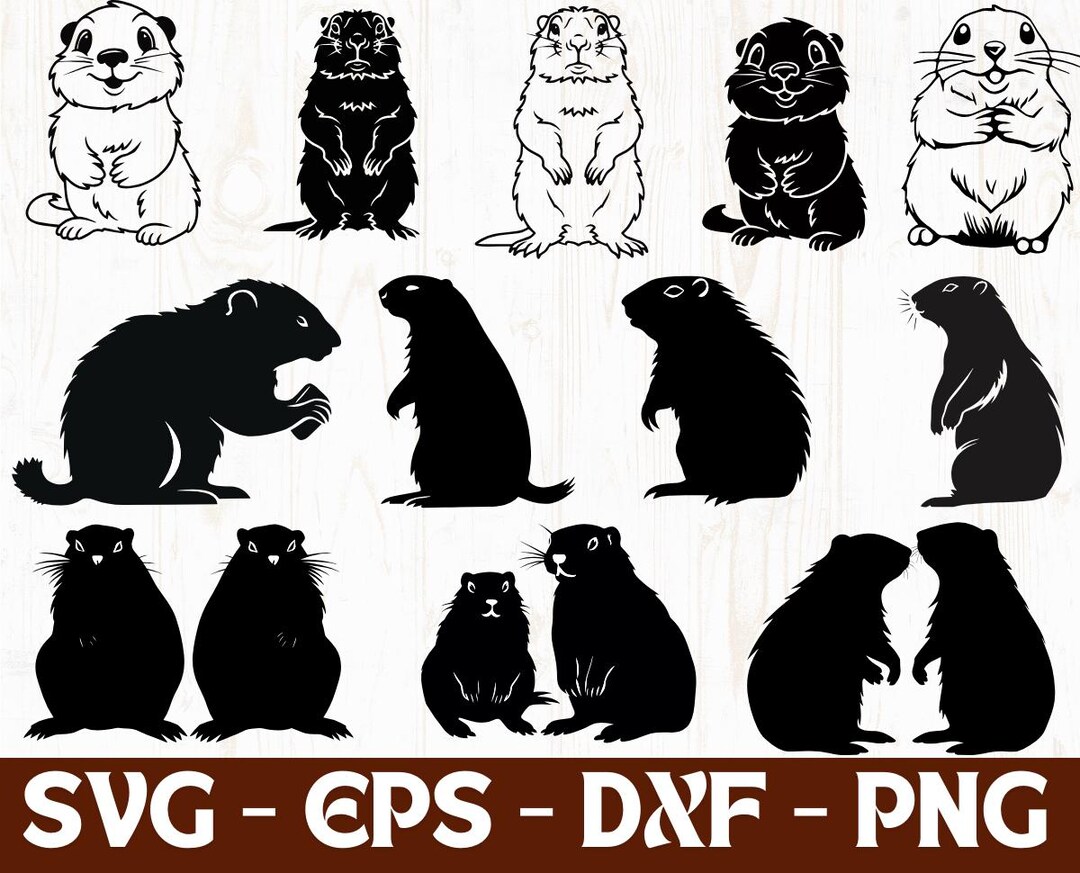 Groundhog SVG Bundle: Vector Clipart Designs (digital Download) - Etsy ...