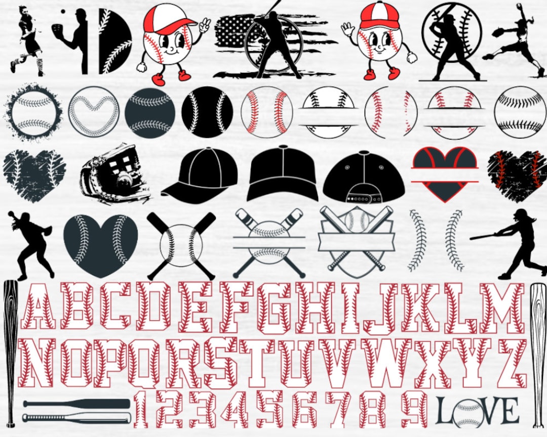 Baseball SVG Bundle - Baseball PNG Bundle - Baseball Clipart - Baseball ...