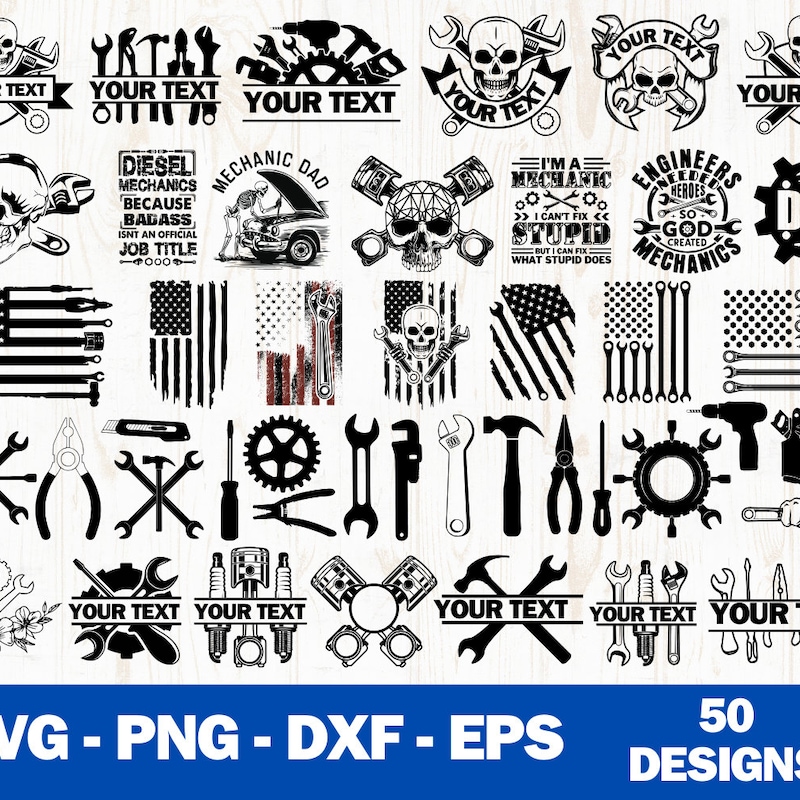 Mechanic Svg - Etsy