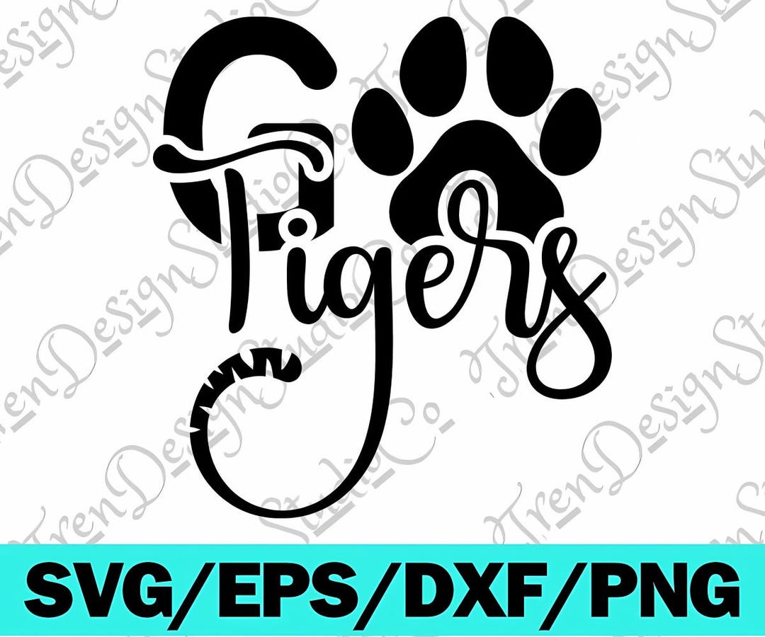 Go Tigers Svg, Paw Svg, Tigers Svg, Football Svg, Tigers Football Svg, Football, Silhouette ...