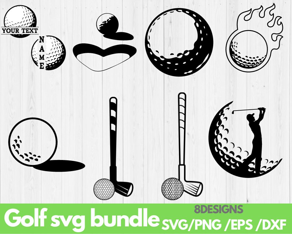 Golf Svg Bundle, Golf Monogram Svg, Split Monogram Svg, Golf Name Frame ...