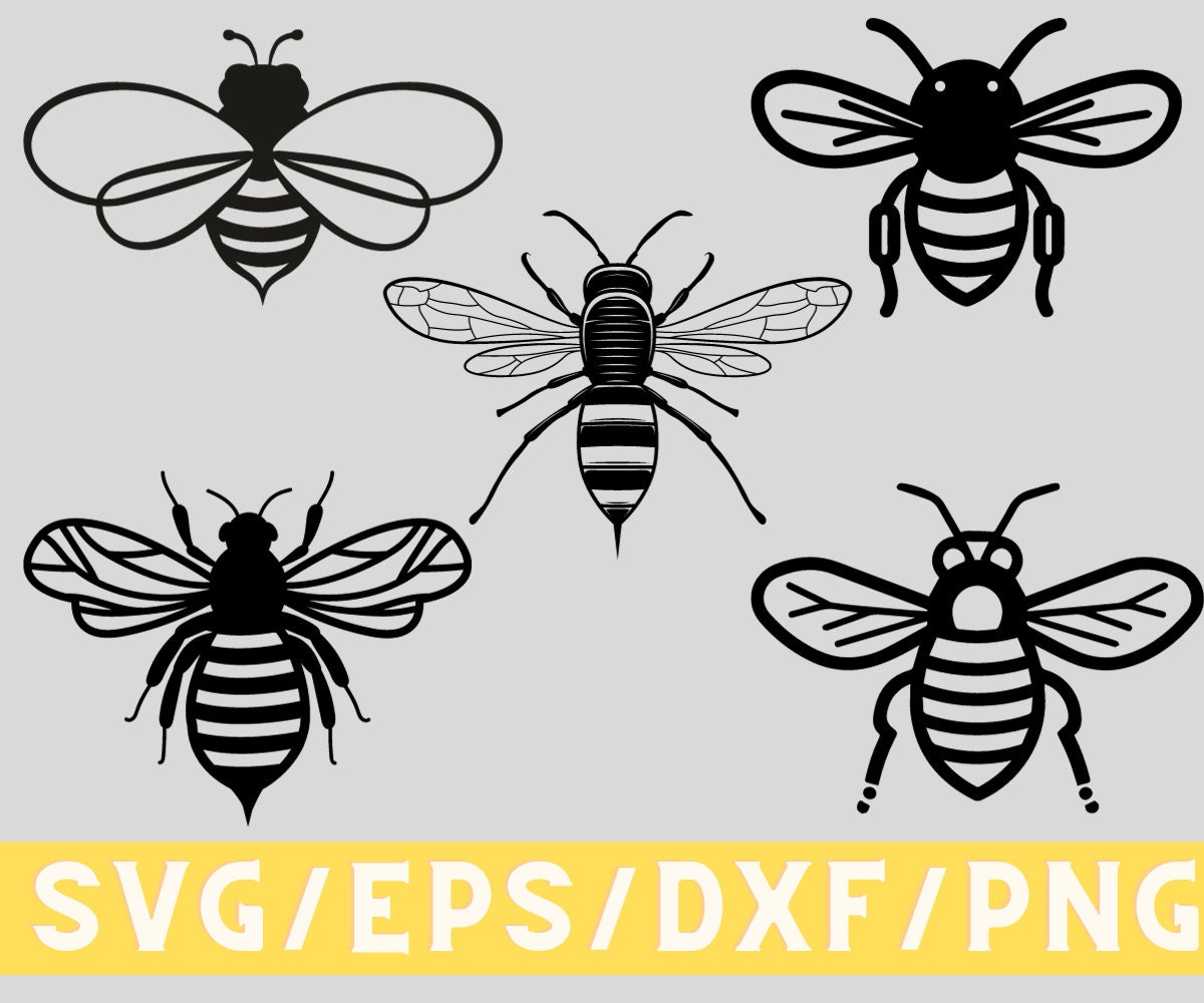 Bee SVG, Bee SVG Bundle, Honeybee SVG, Queen Bee Svg, Bee Hive Svg ...