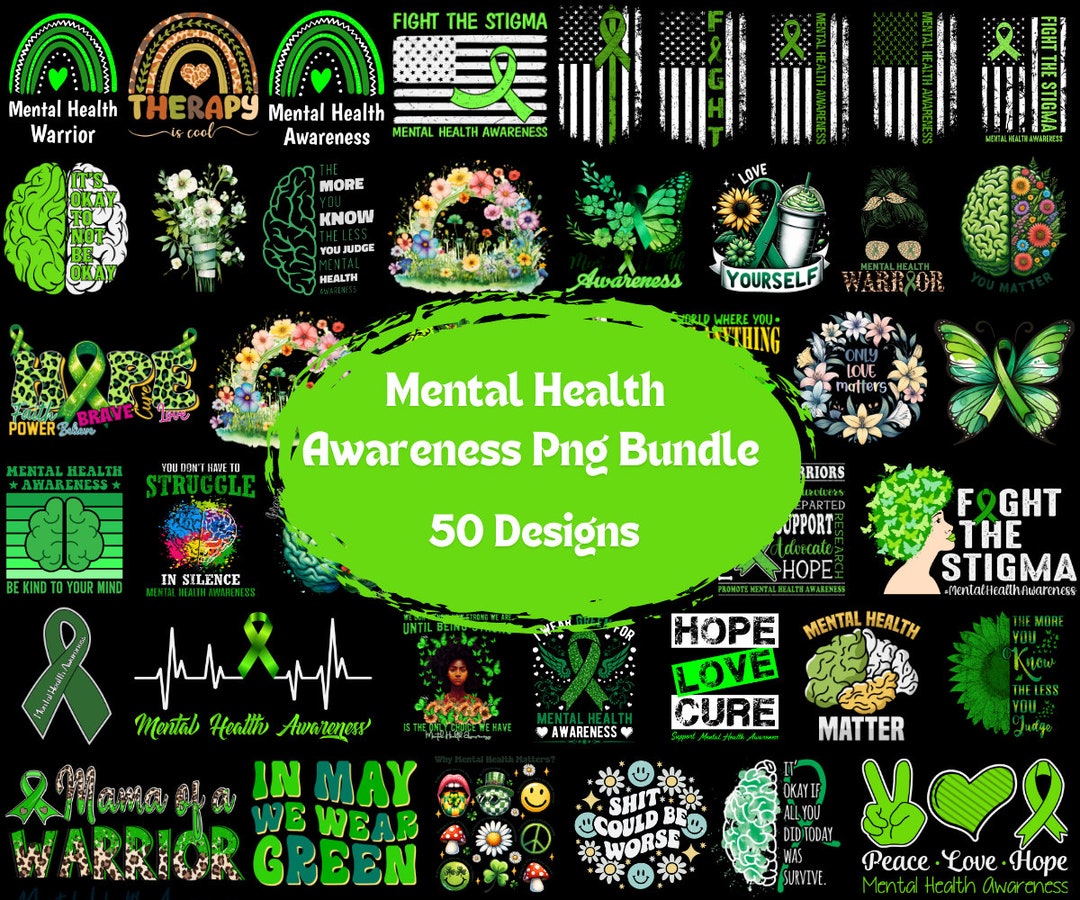 Mental Health Awareness Png Bundle , Mental Health Png, Mental Health ...