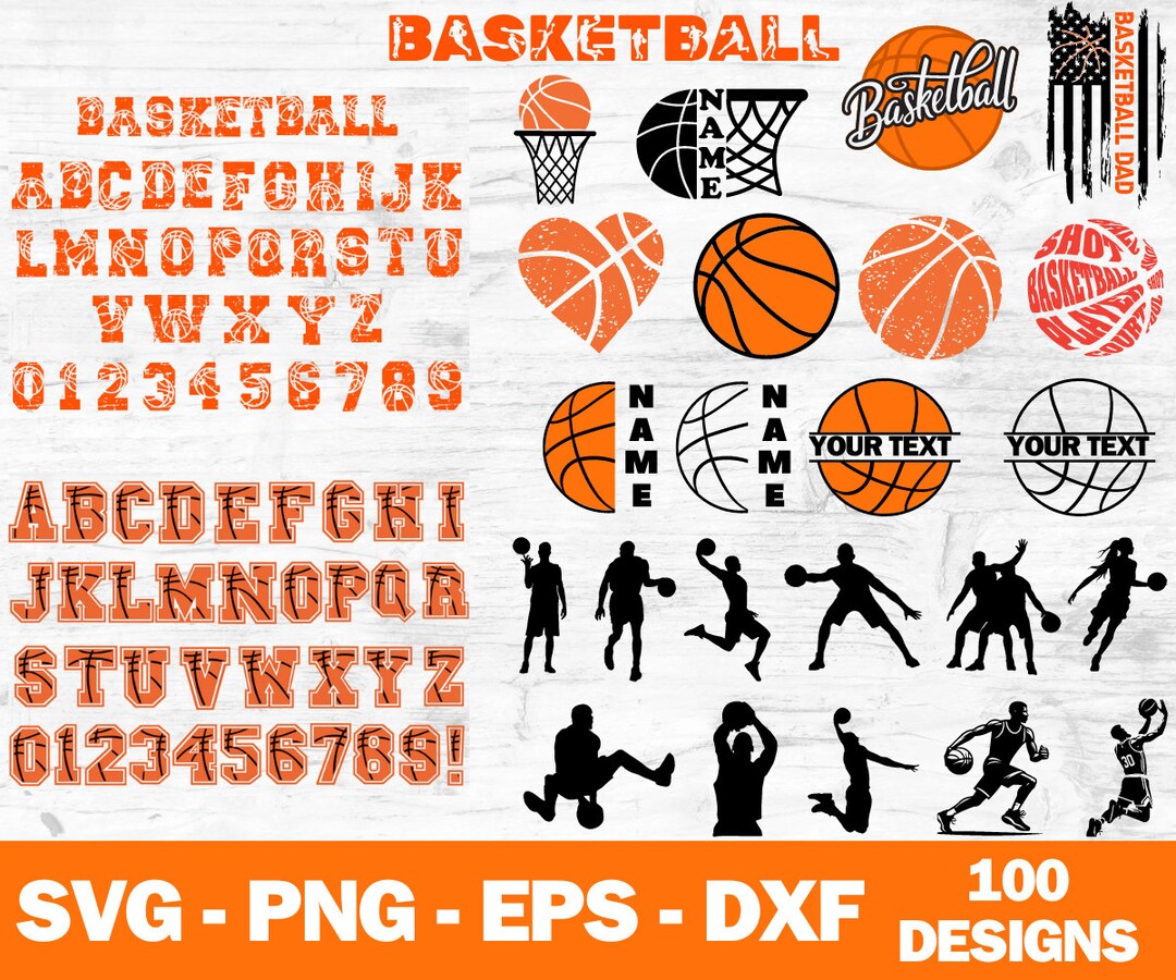 Basketball SVG Bundle, Basketball Monogram Svg, Basketball Name Svg ...
