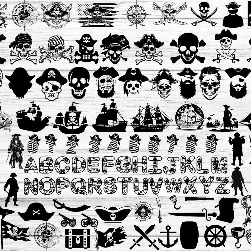 Pirate Svg - Etsy UK