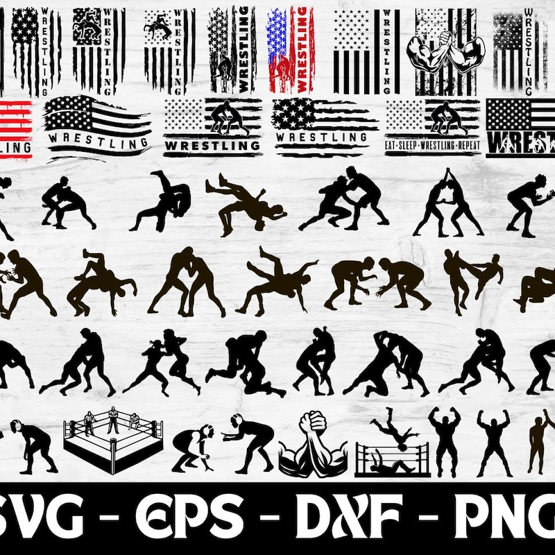 Wrestling Svg - Etsy