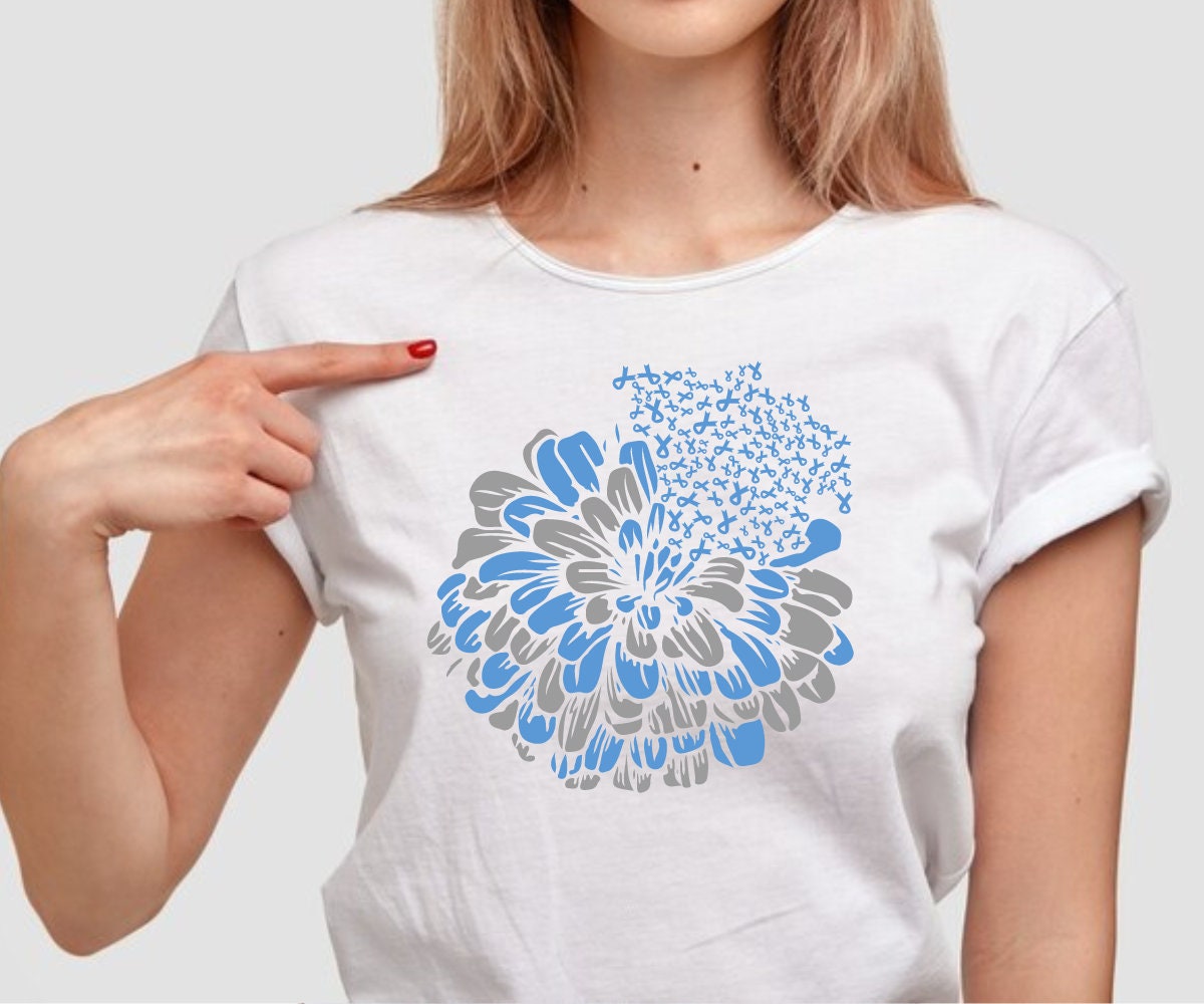 Diabetes Awareness SVG Bundle, Blue Ribbon Rainbow Design, T1D Support ...