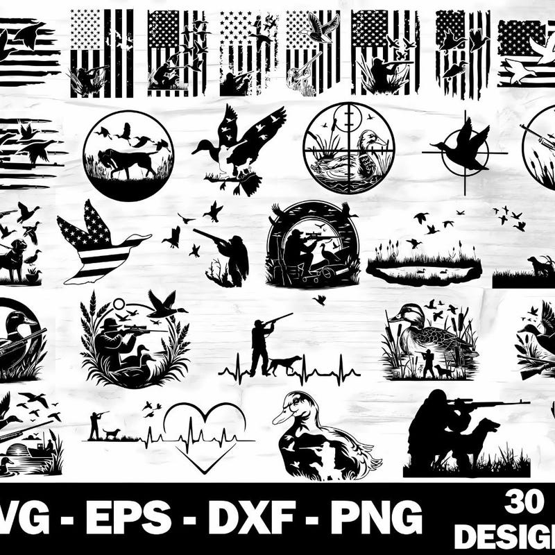 Duck Hunting Svg - Etsy