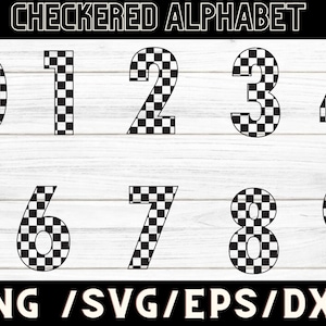 Checkered Alphabet Svg,racing,numbers,font,car,boys,race,finish Flags ...