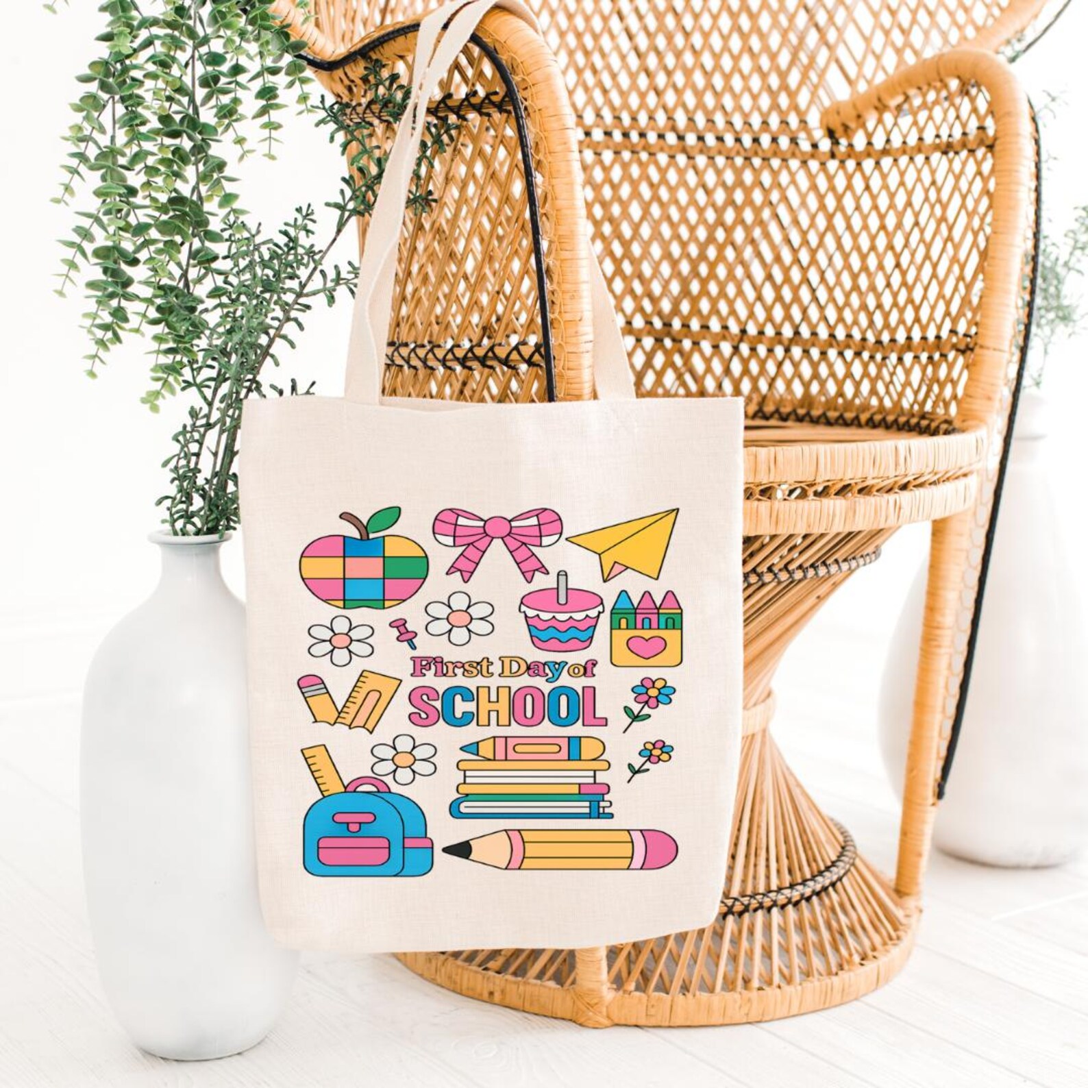 Back to School PNG Bundle: Preppy Teacher & Student Graphics (digital ...
