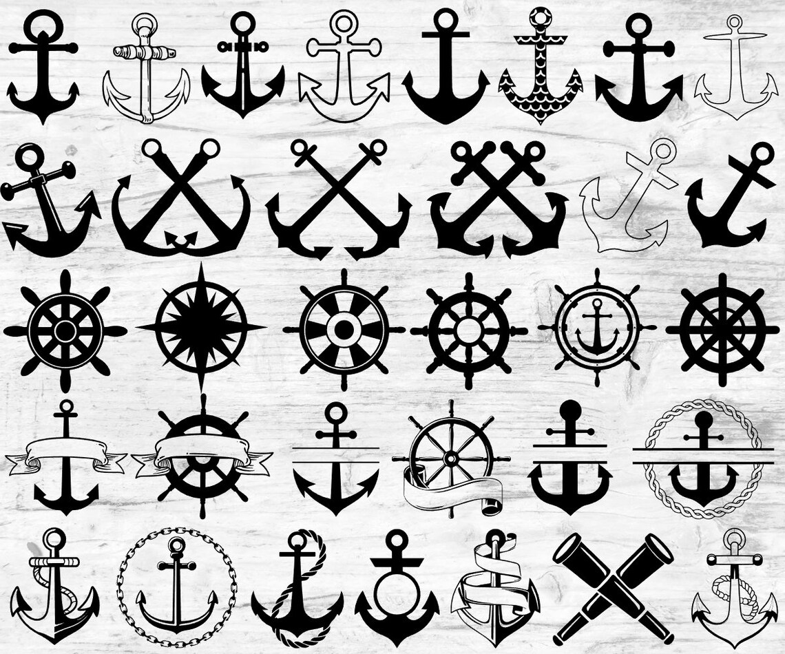 NAUTICAL SVG Nautical Bundle Svg Sailing Svg Anchor Svg Ocean Life Svg ...