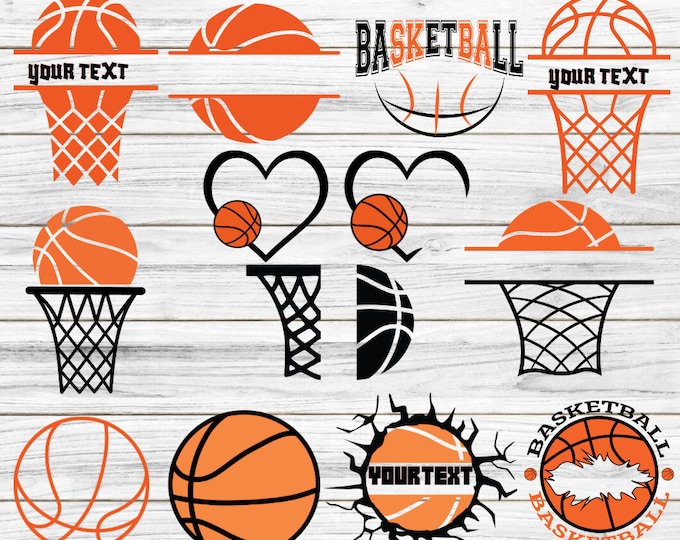 Basketball Outline SVG: Monogram Name Sign (digital Download) - Etsy Canada