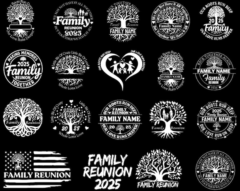 Family Reunion SVG Bundle: 19 Designs for Shirts, Mugs (digital ...