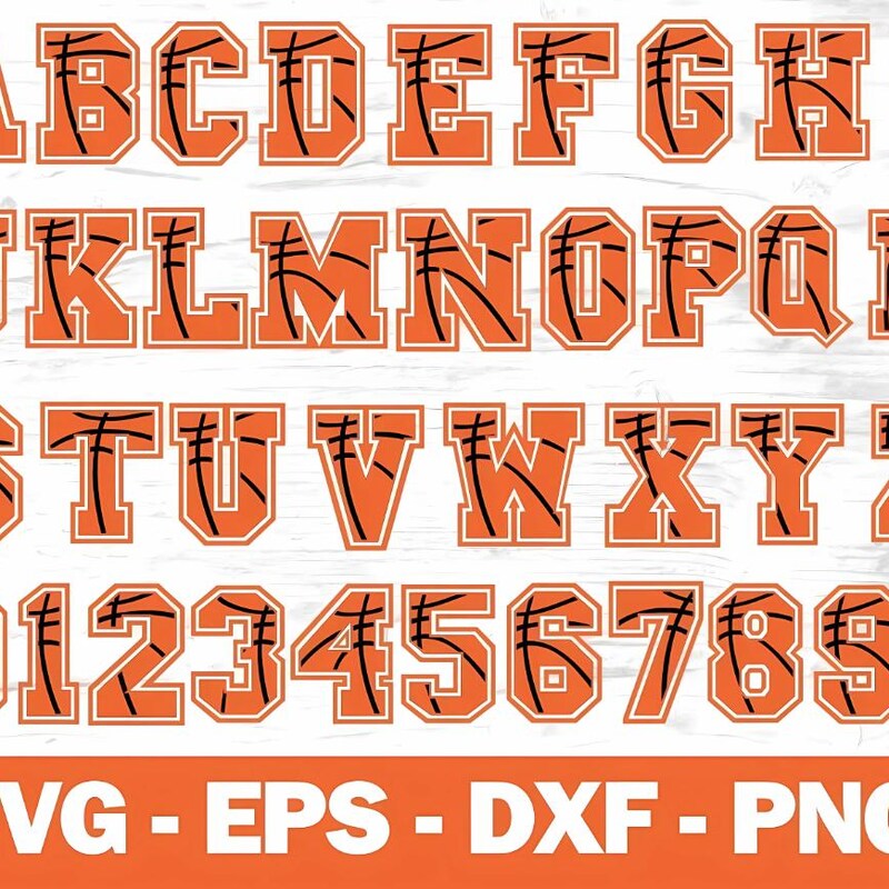 Basketball Font Download - Etsy