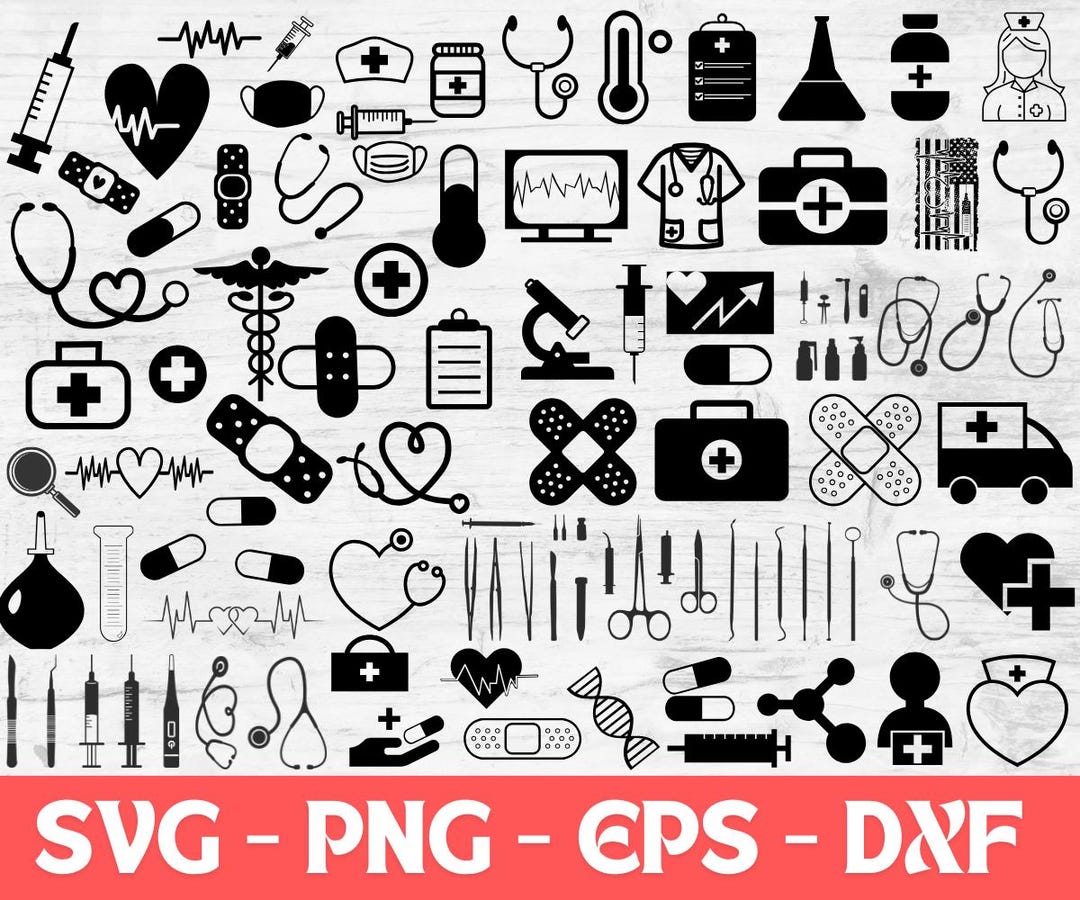 Medical Tools Svg Bundle Medical Icons Svg Nurse Svg Doctor Svg ...