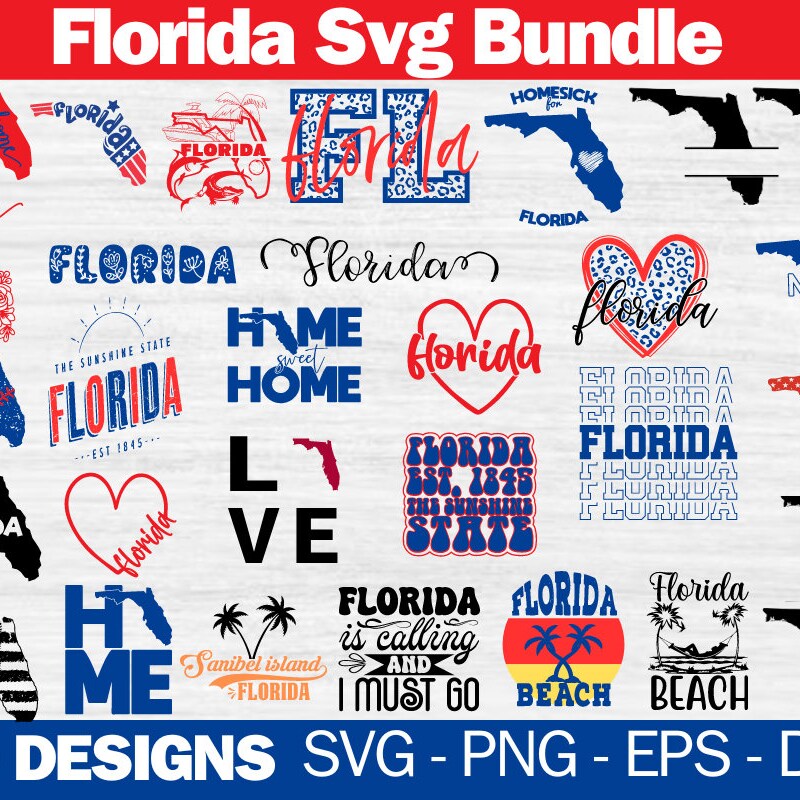 Florida State Svg - Etsy