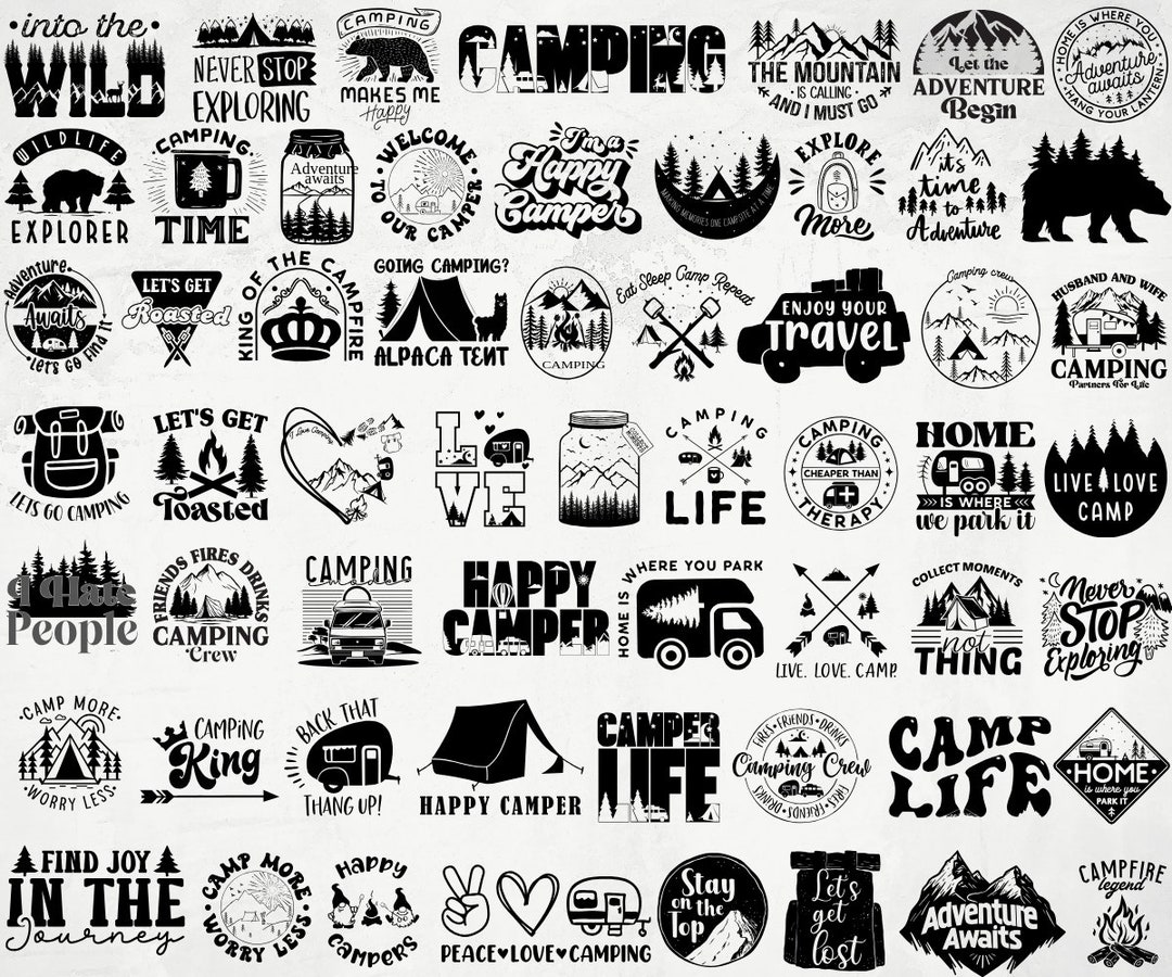 Camping Bundle SVG / Camp Life SVG / Camping Svg / Camping Shirt ...
