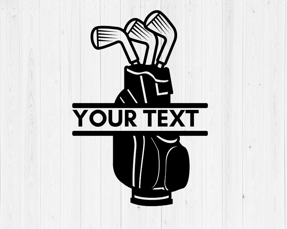 Golf Svg Bundle, Golf Monogram Svg, Split Monogram Svg, Golf Name Frame ...