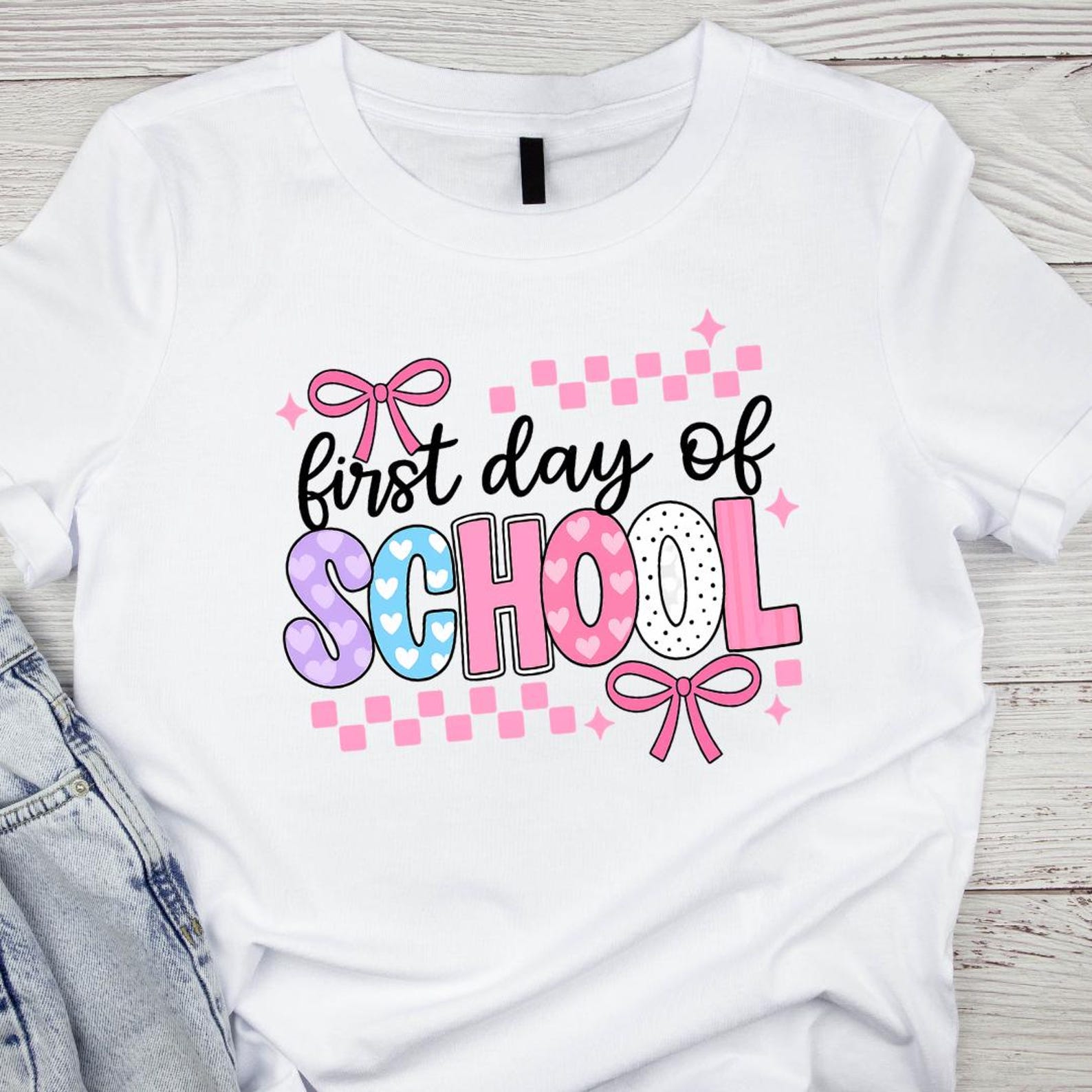 Back to School PNG Bundle: Preppy Teacher & Student Graphics (digital ...