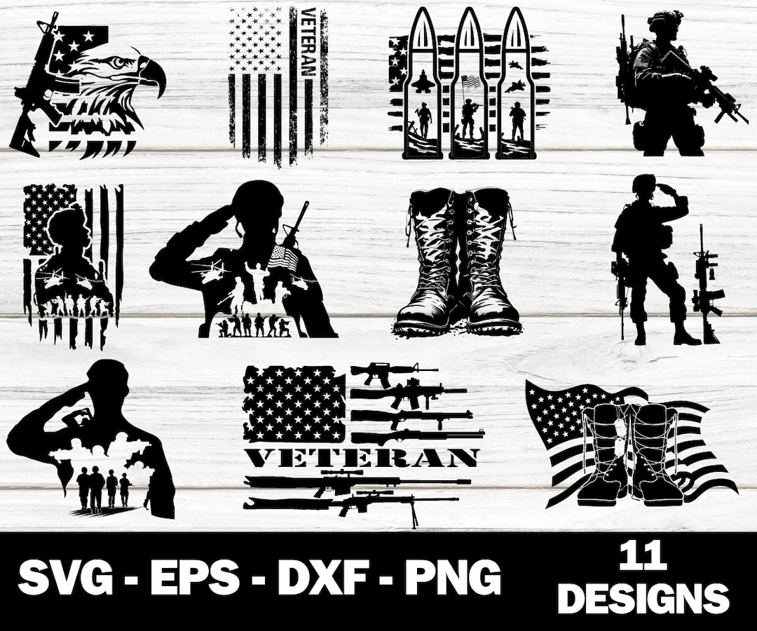Veteran Soldier SVG Bundle, US Soldier, American Troops, Army, Military ...