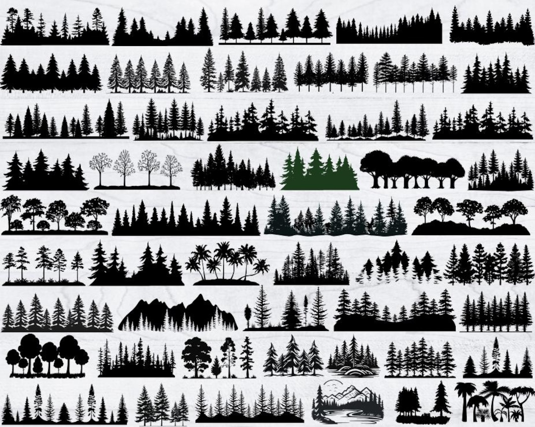 Forest SVG Bundle, Forest Monogram, Forest Dxf,forest Png, Forest ...