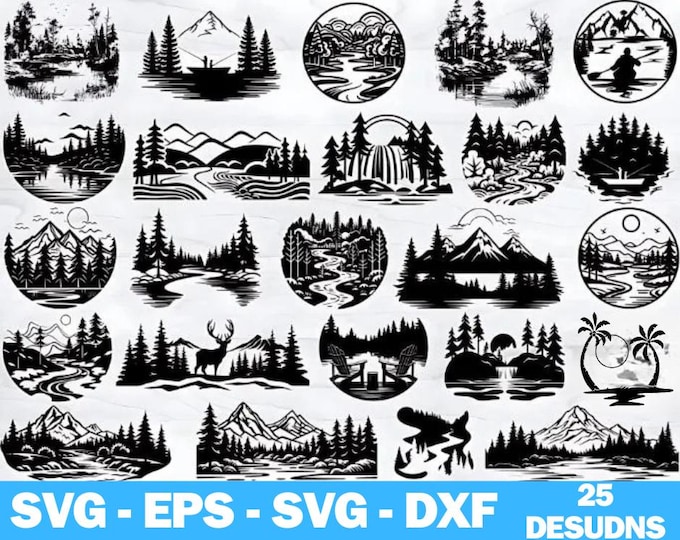 15 Lake View SVG Bundle, Lake ADIRONDACK Chair Svg, Lake View Chair Svg ...