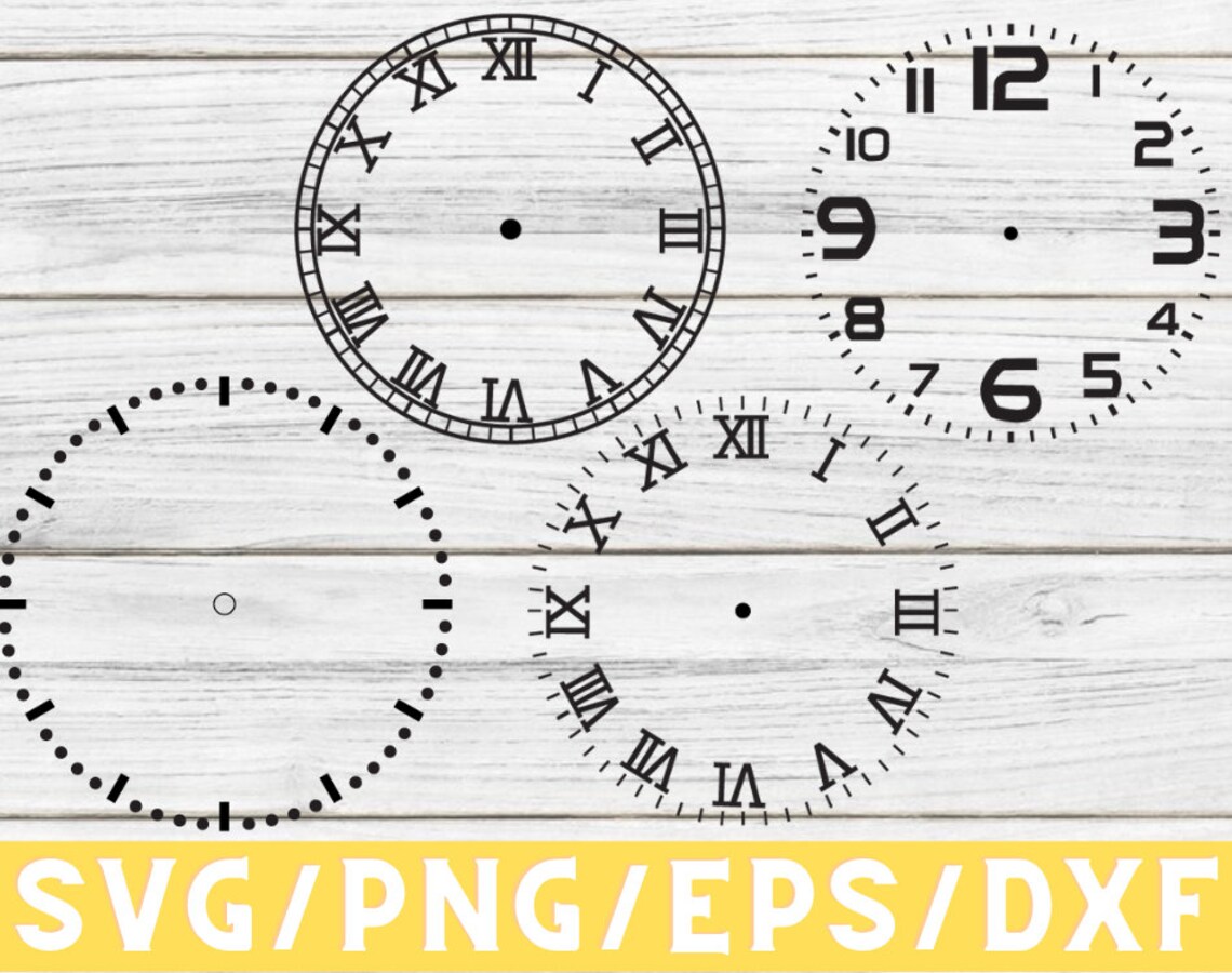 CLOCK FACE SVG Bundle, Clock Face Clipart, Clock Face Svg for Cricut ...