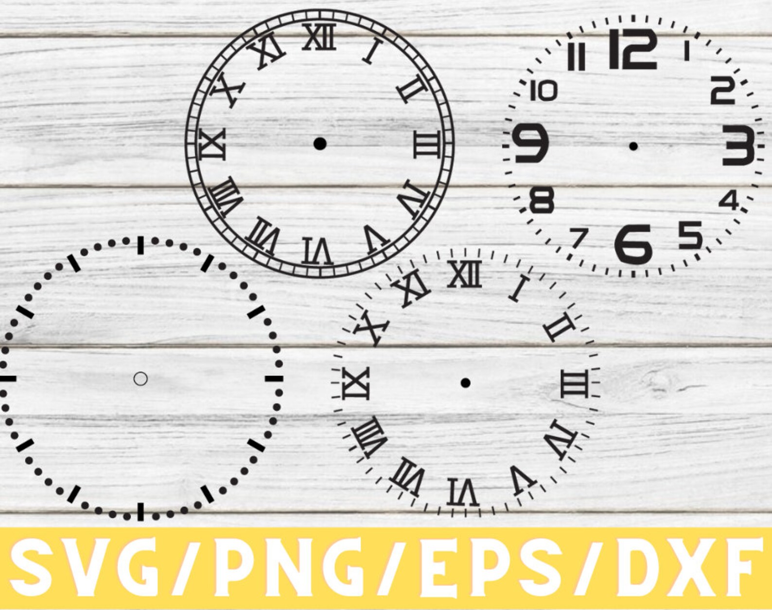 CLOCK FACE SVG Bundle, Clock Face Clipart, Clock Face Svg for Cricut ...
