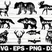 Mountain Animals Bundle SVG, Wilderness Svg, Outdoors Svg, Bear Svg ...