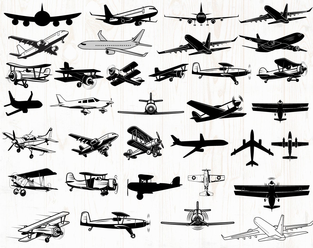 Airplane Svg/ Biplane SVG/ War Plane Svg/military Plane/ Airplane ...