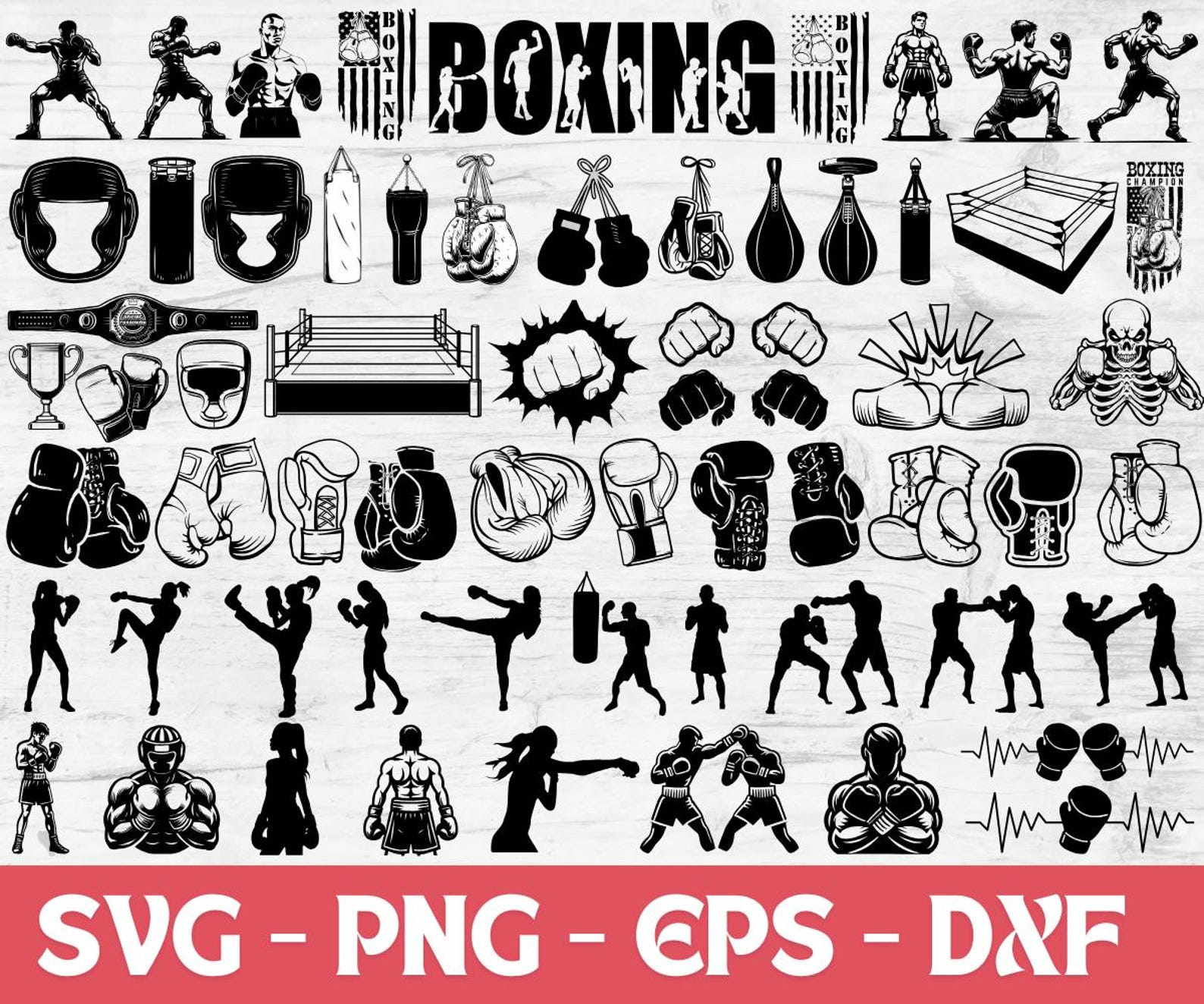 Boxing Svg Bundle, Boxing Gloves Svg, Boxer Svg, Boxing Png, Boxing ...
