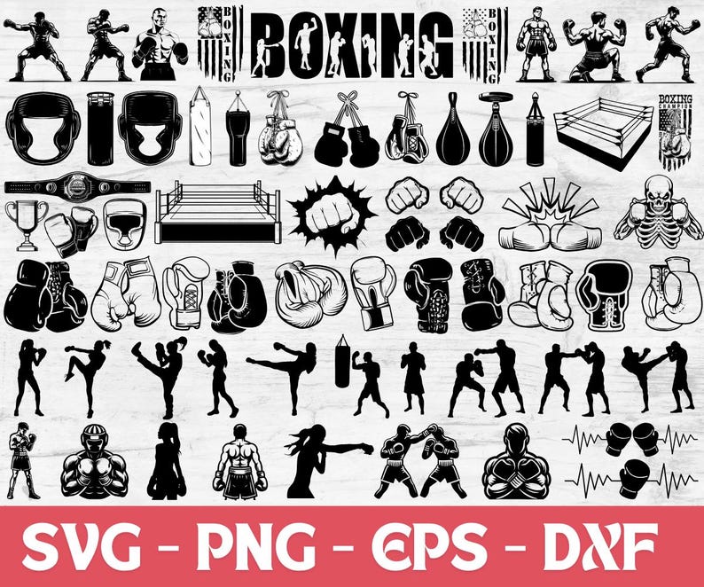 Boxing Svg Bundle, Boxing Gloves Svg, Boxer Svg, Boxing Png, Boxing ...