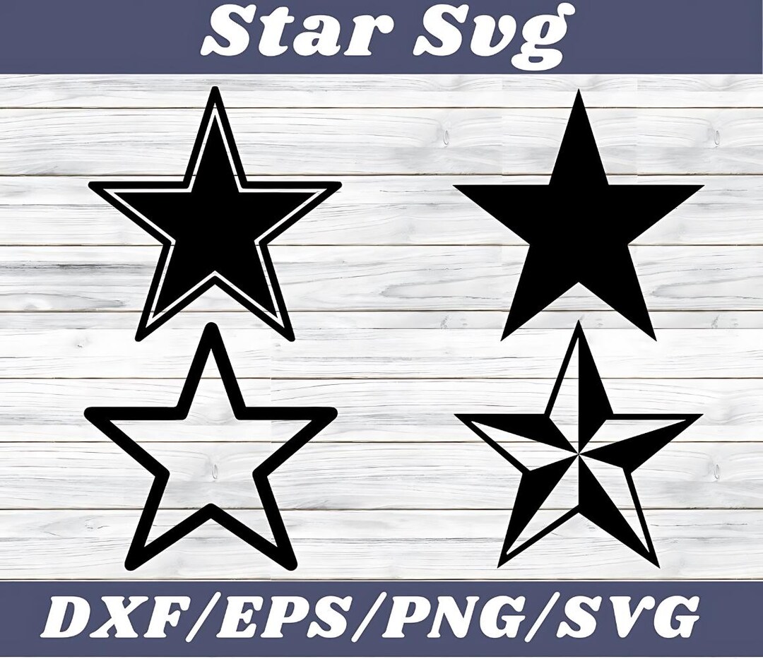 Cowboy Star, Star Svg for Commercial Use, Cricut Cut File, Star Outline ...