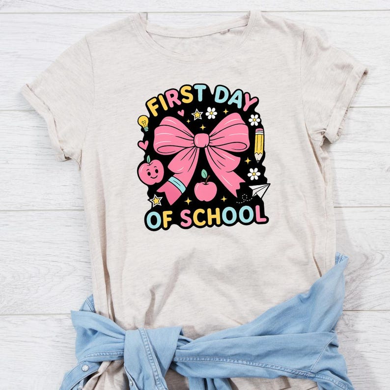 Back to School PNG Bundle: Preppy Teacher & Student Graphics (digital ...