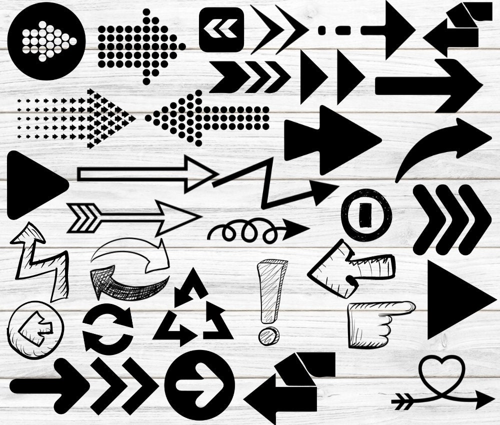 Arrows SVG Bundle, Arrows SVG, Arrow Signs Svg Bundle, Right Arrow Svg ...
