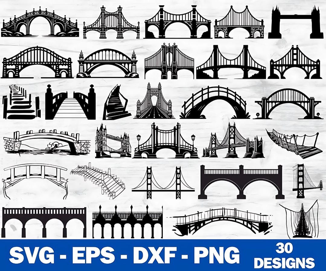 Bridge Svg, Bridge Cricut, Bridge Cut File, Bridge Svg Bundle, Bridge ...