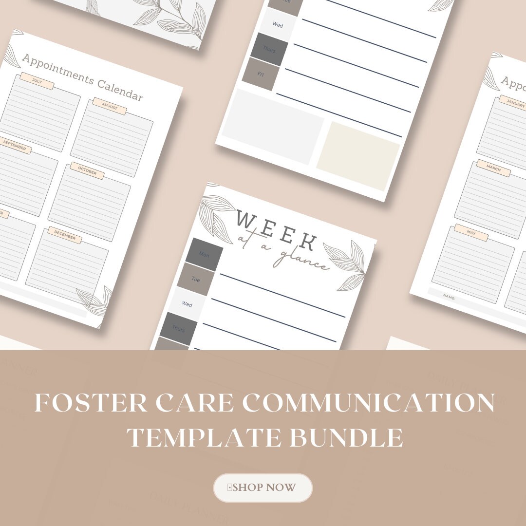 Foster Care Communication Binder - Etsy