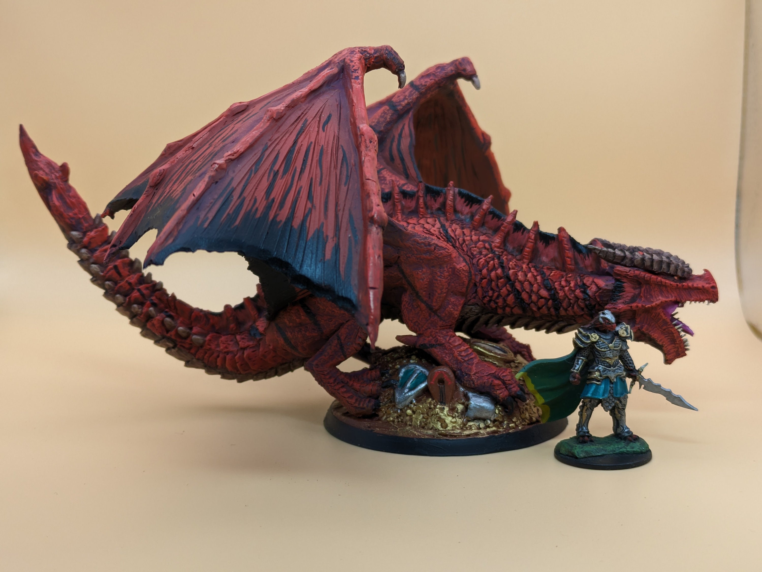 Adult/ancient Red Dragon One of a Kind Handmade Miniature Dnd. Custom ...