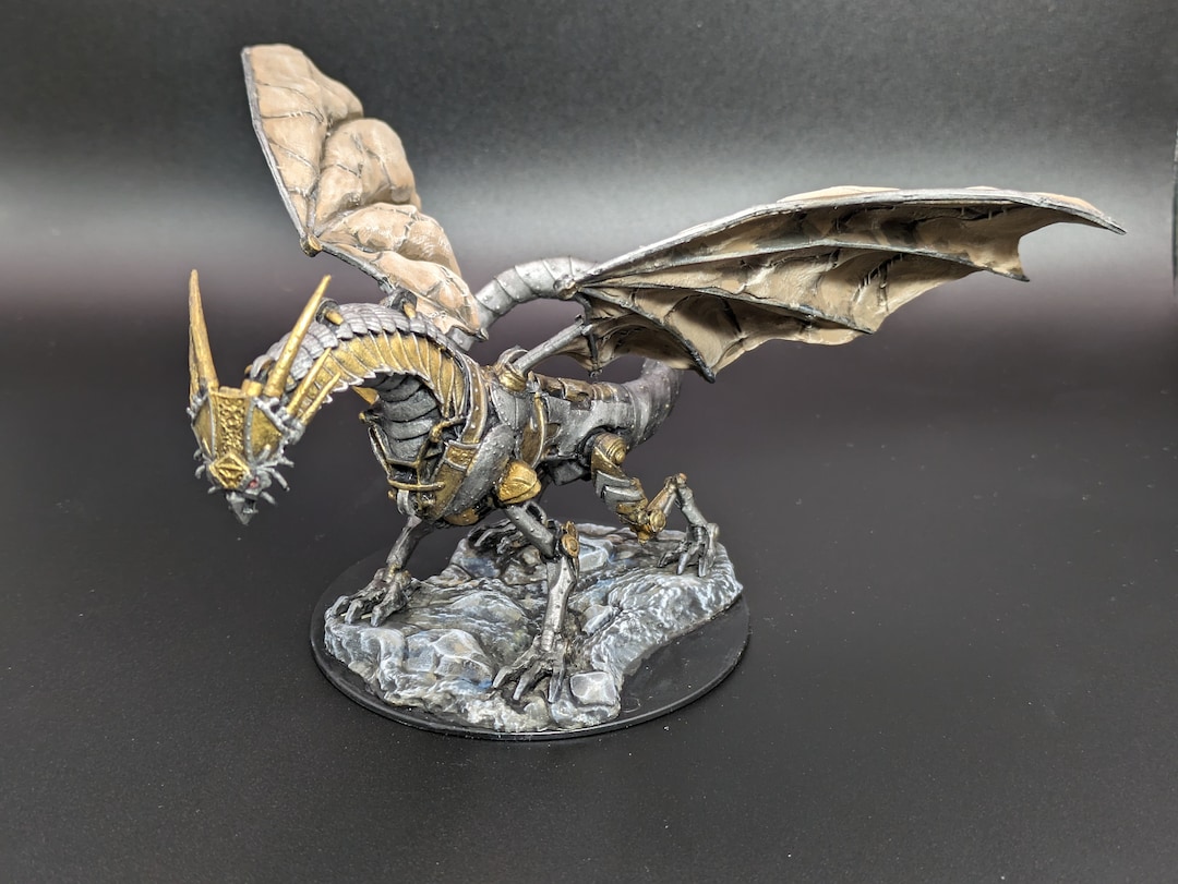 Clockwork Dragon Painted TTRPG Miniature Wizkids Role Playing Figure - Etsy
