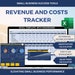 Revenue and Costs Tracker Automated Monthly Income Statement in Excel ...
