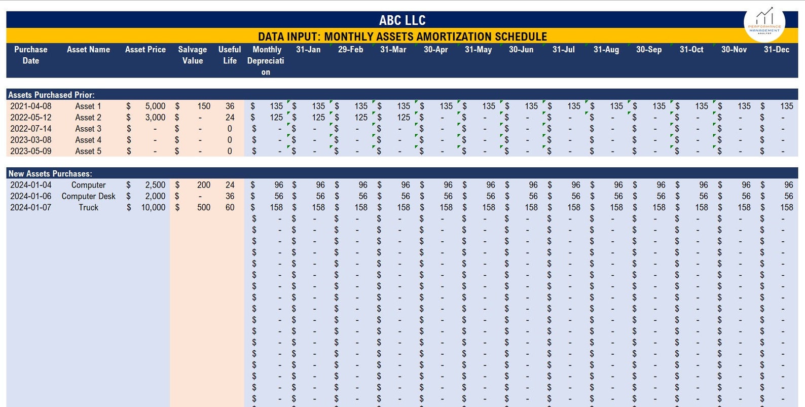 Revenue and Costs Tracker Automated Monthly Income Statement in Excel ...