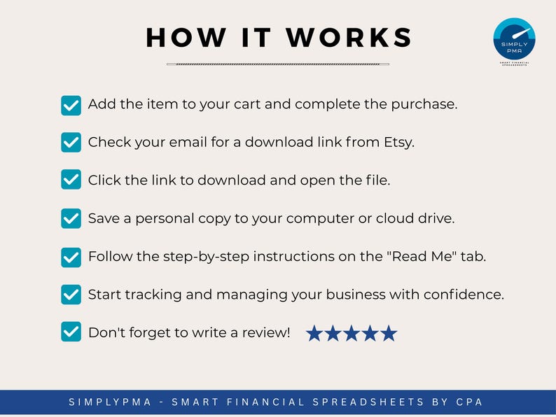 Month-end Closing Checklist Excel Template for Bookkeepers (digital ...