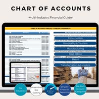 Chart of Accounts - Digital Download - Compatible With Google Sheets ...