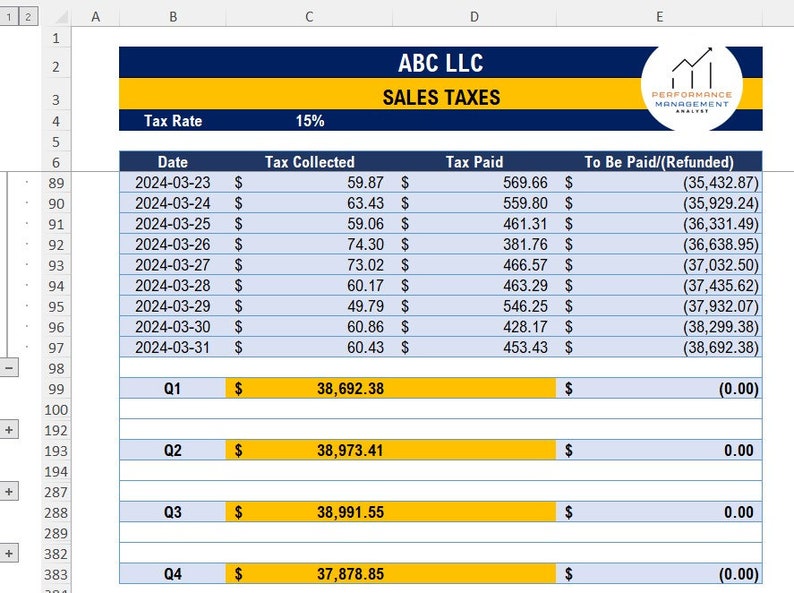 Revenue and Costs Tracker Automated Monthly Income Statement in Excel ...