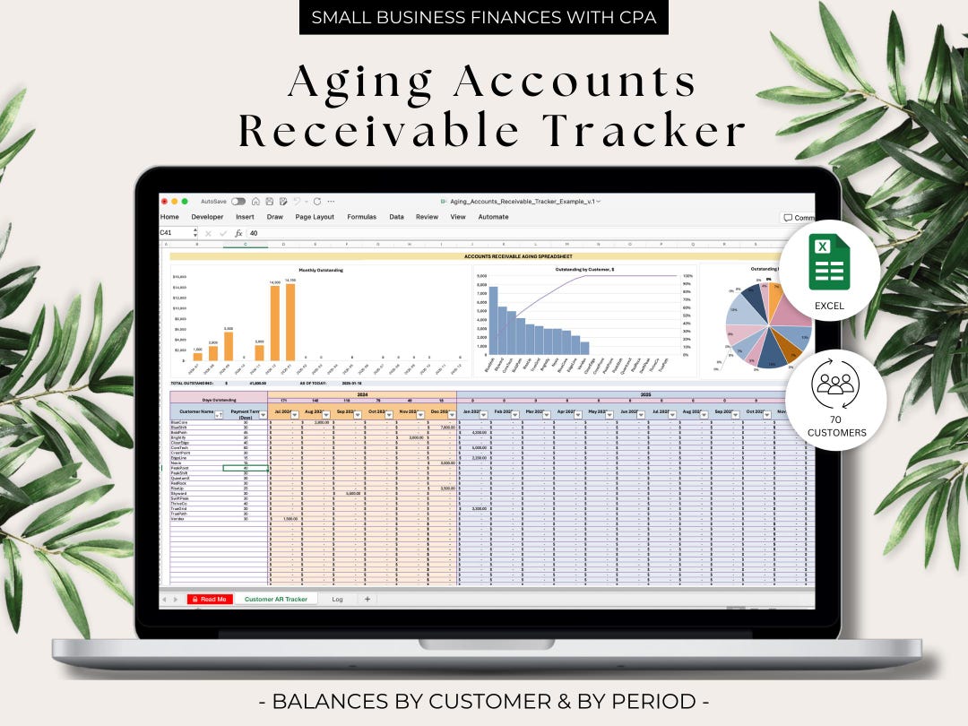 Accounts Receivable Aging Tracker - Excel Template for Invoice ...