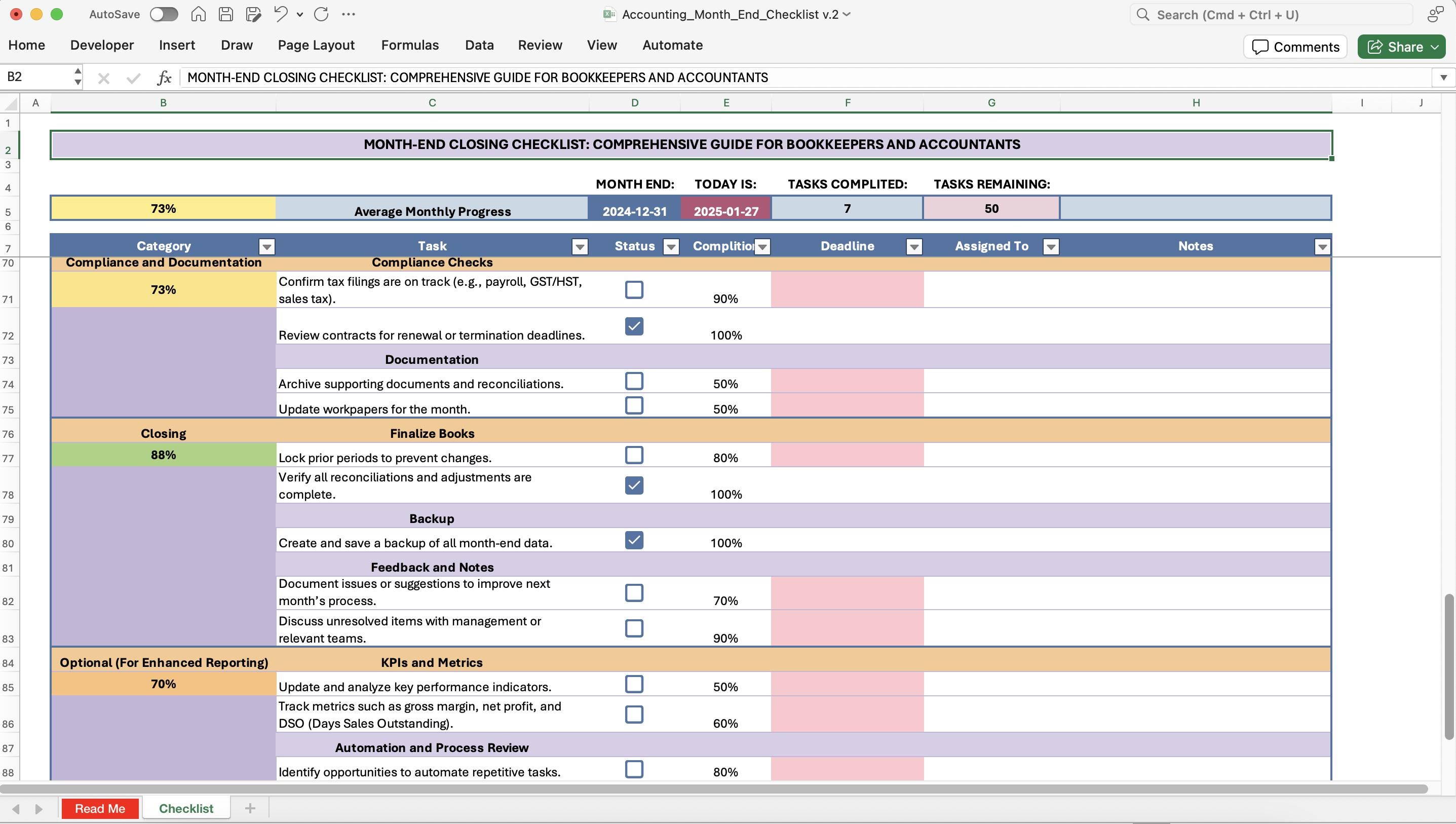 Month-end Closing Checklist for Bookkeepers and Accountants Bookkeeping ...