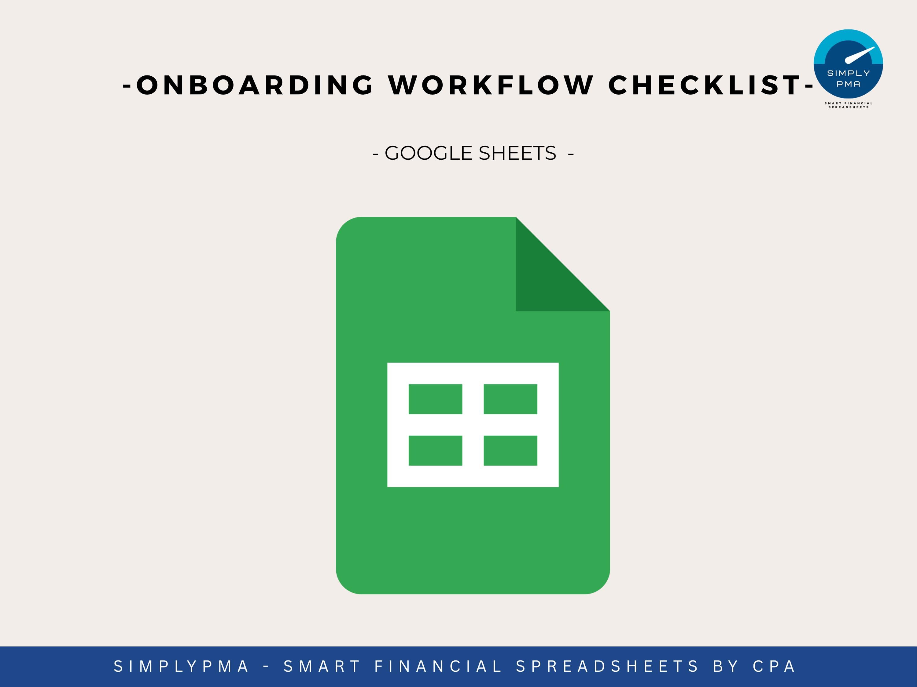 Bookkeeping Client Onboarding Workflow Google Sheets Template Process ...