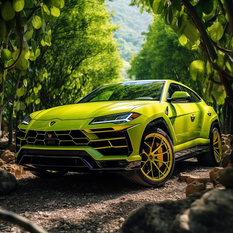 Lamborghini Urus Generated Wallpaper Art Print Sports Car Luxury SUV 4K ...