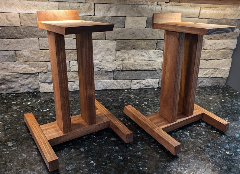 Solid Wood Speaker Stands (fully Assembled Pair) - Etsy