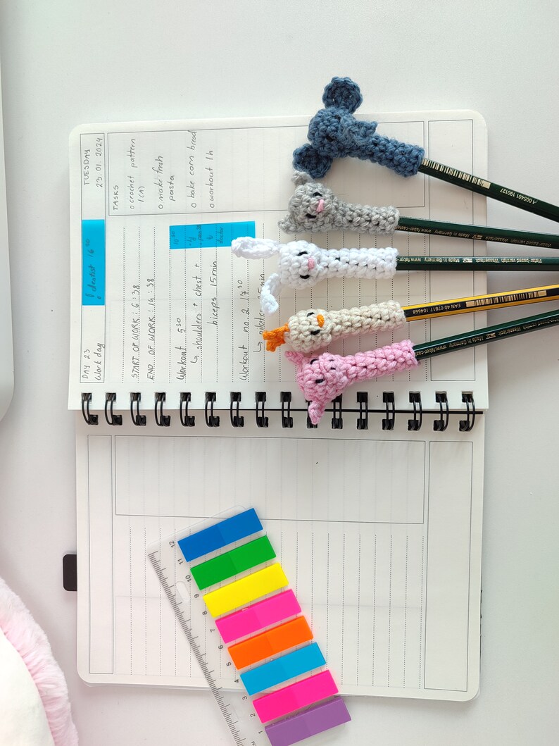 Animal Pencil Toppers Crochet Pattern - Etsy